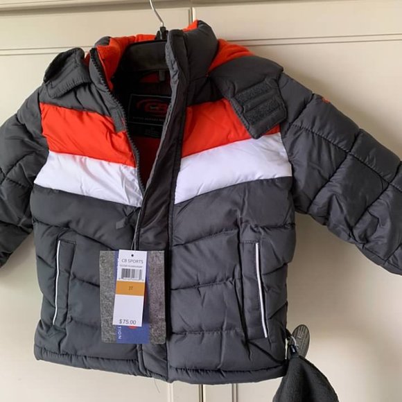 Cb Sport | Jackets & Coats | Cb Sports Boys Puffer Jacket With Ski Cap ...